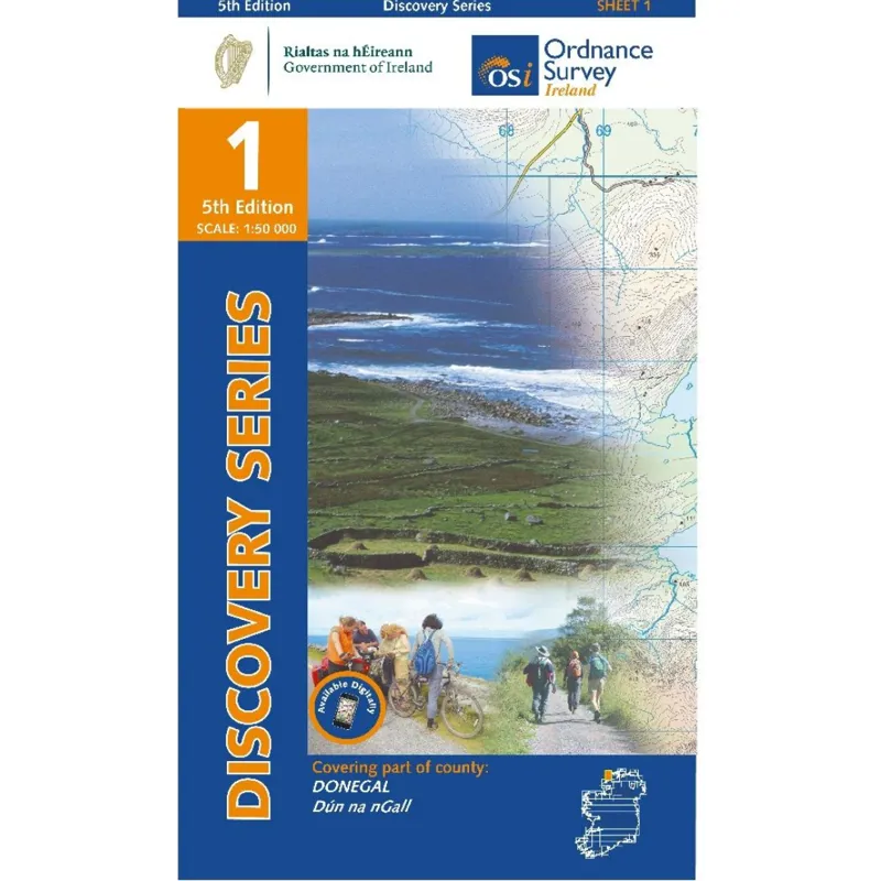 OSI Discovery Series Sheet 01 Donegal 5th Edition 2021