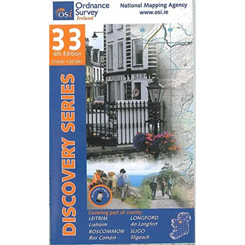 OSI Discovery Series Sheet 33 Lamfold Leitrim Longford Roscommon