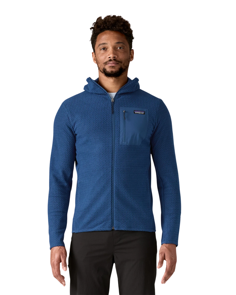 Patagonia Mens R1 Air Full Zip Hoody in Clement Blue