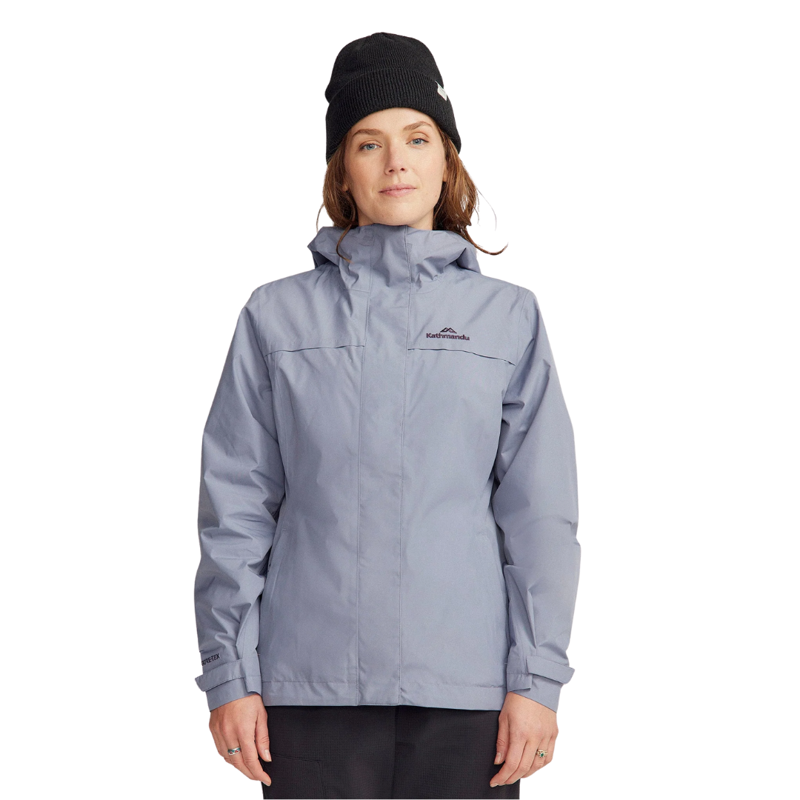 Kathmandu Womens Bealey 2L GTX Rain Jacket V3 in Dark Haze