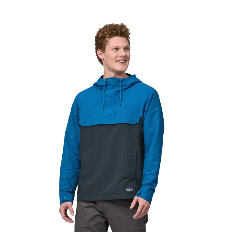 Patagonia Mens Isthmus Anorak in Pitch Blue / Endless Blue